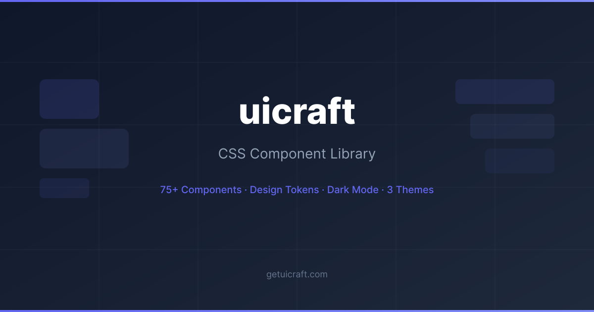 uicraft — CSS Component Library